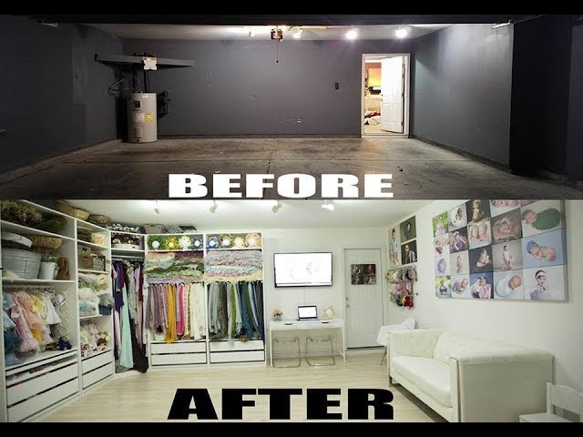 My Photography Studio Transformation - GARAGE into STUDIO in 16 Days ...