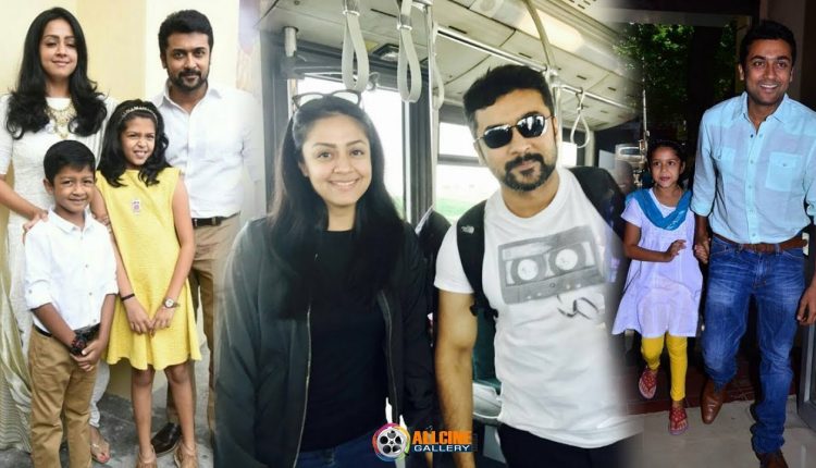 Actor Surya Family Photos with Wife Jyothika, Daughter Diya, Son Dev - DSLR Guru